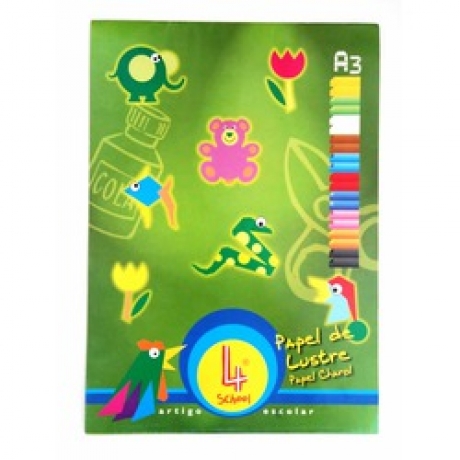 Bloco A3 Papel Lustro 20 Folhas