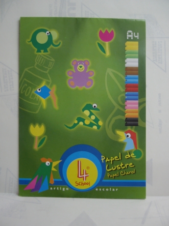 Bloco Papel Lustro 20 Folhas