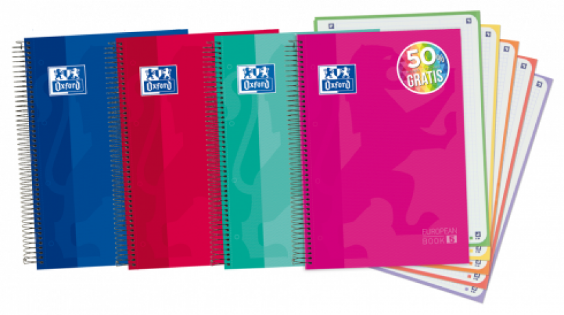 Caderno A4 Oxford Liso Cores St 120F Capa